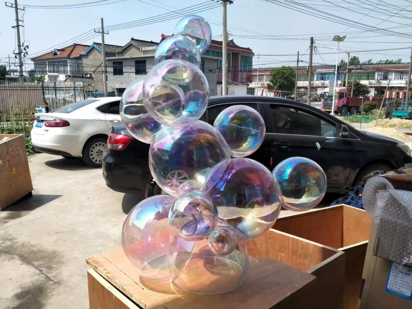 Life Size Resin Balloon Fiberglass Sculpture For Window Display ...