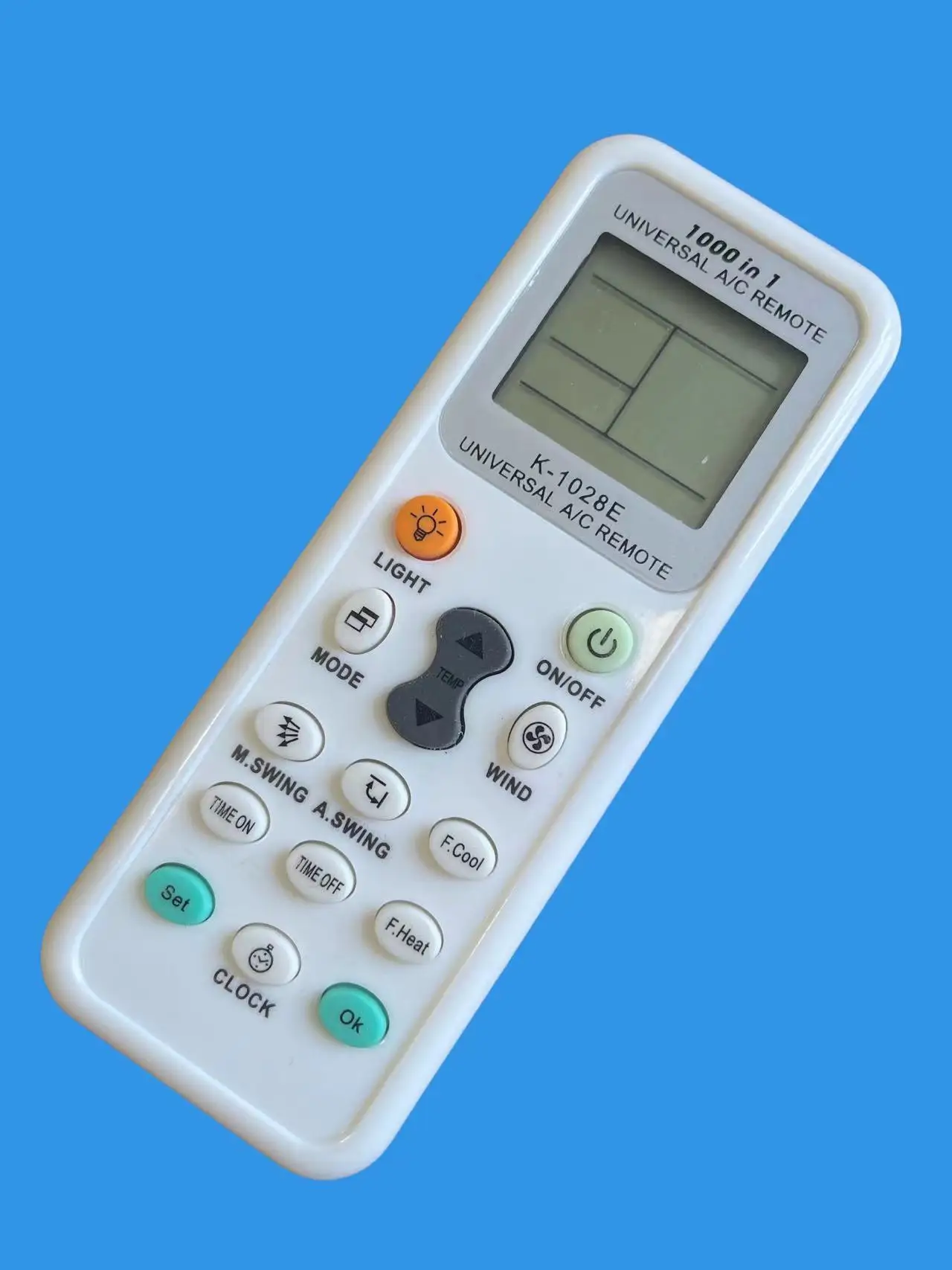 Universal AC Remote Control - K-1028E for LG, Panasonic, Daikin, GREE ...