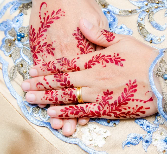 Henna Tattoos Brown Henna Temporary Tattoo Stickers Sexy Lace ...