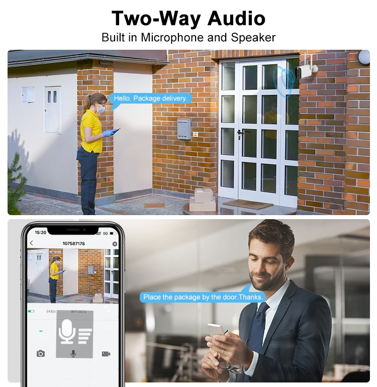 Human Motion Tracking 2k Hd Pir Cctv Camera Security Camera