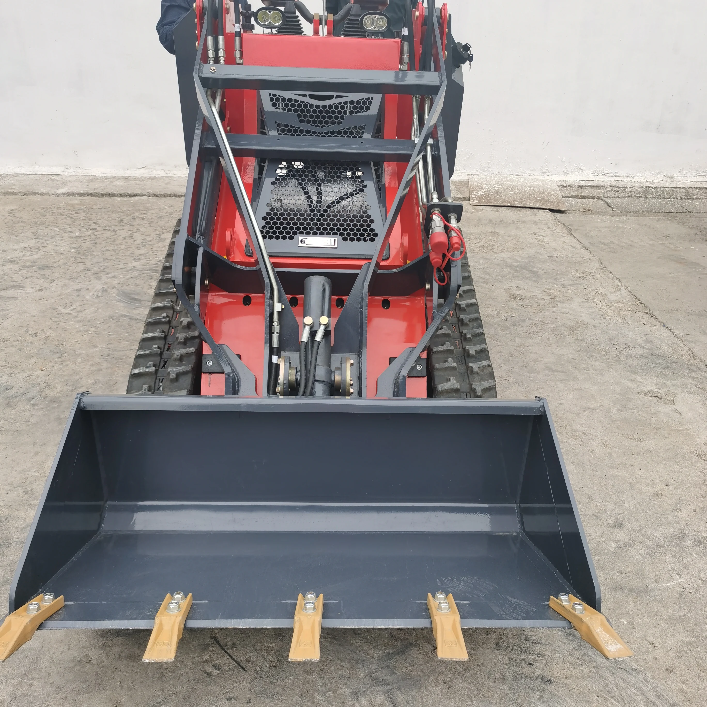 Ht450 Walk Behind Skid Steer New Hydraulic Mini Skid Steer Loader Skid ...