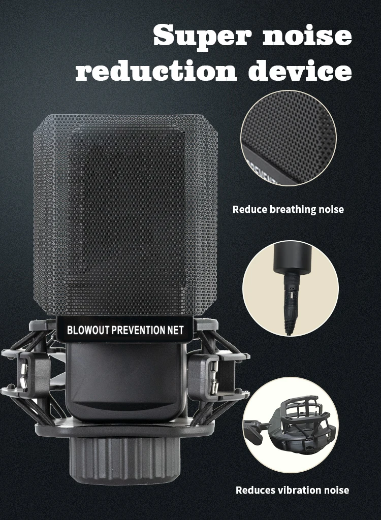 Professional Studio Recording Microphone Broadcast Usb Computer ...