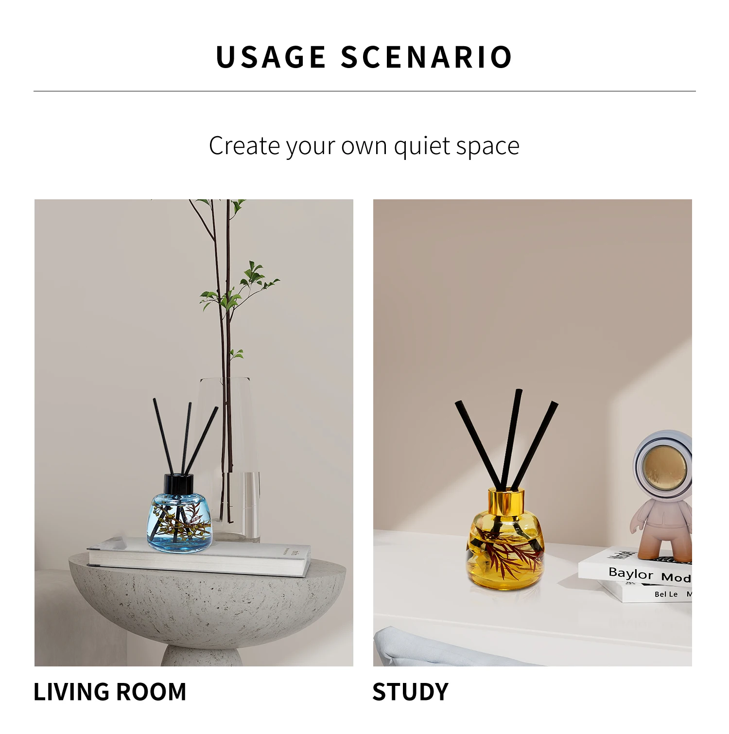 Custom 100ml Aromatherapy Home Fragrance Reed Diffuser Gift Set With ...