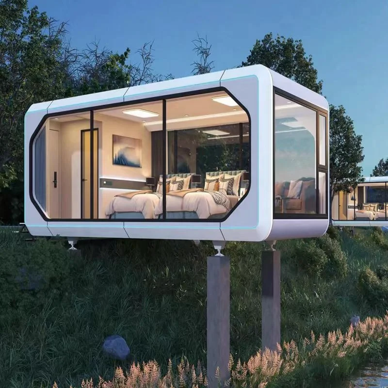 Floating House Water Boat Cabin Capsule Luxury Aluminum