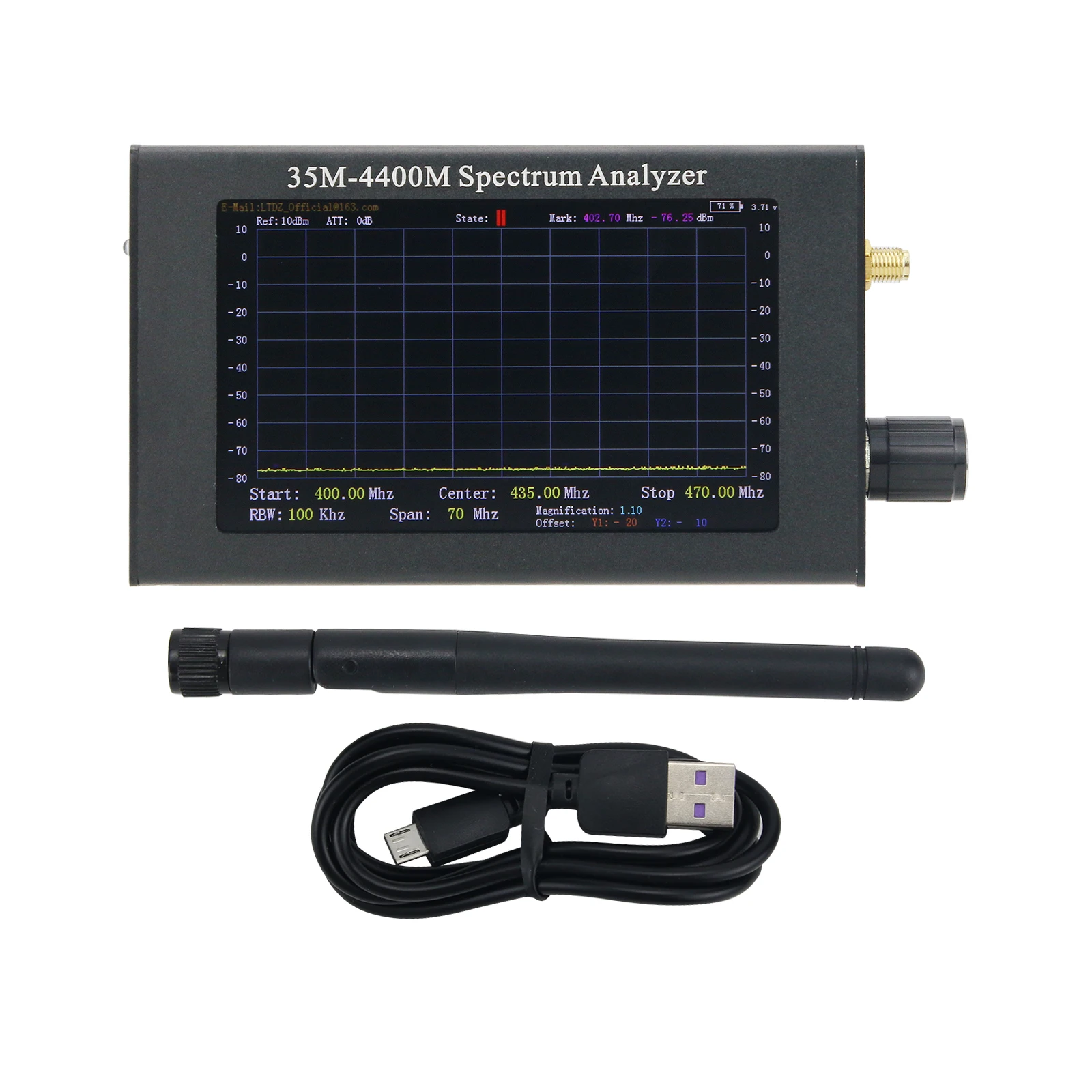 35M-4400M Handheld Spectrum Analyzer - Simple & Efficient
