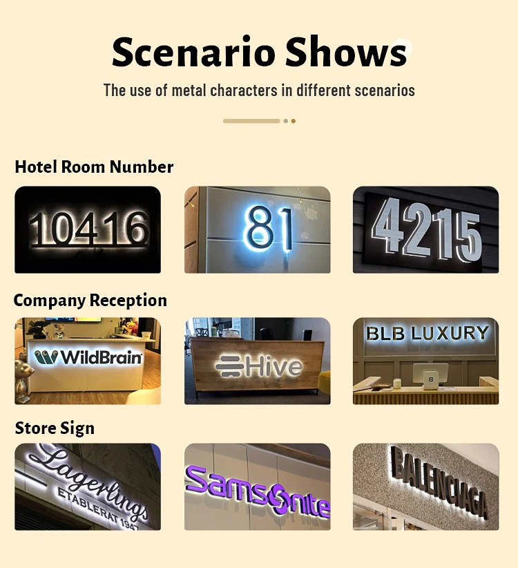 Custom Outdoor Business Logo Signages 3d Backlit Metal Sign Letter ...