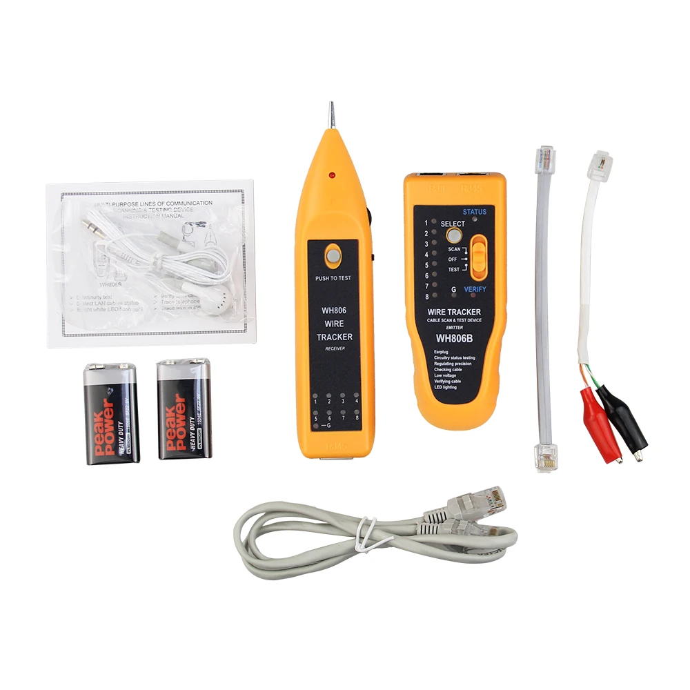 Rj45 Rj11 Multifunction Electric Wire Tracker Cable Tester For Network ...