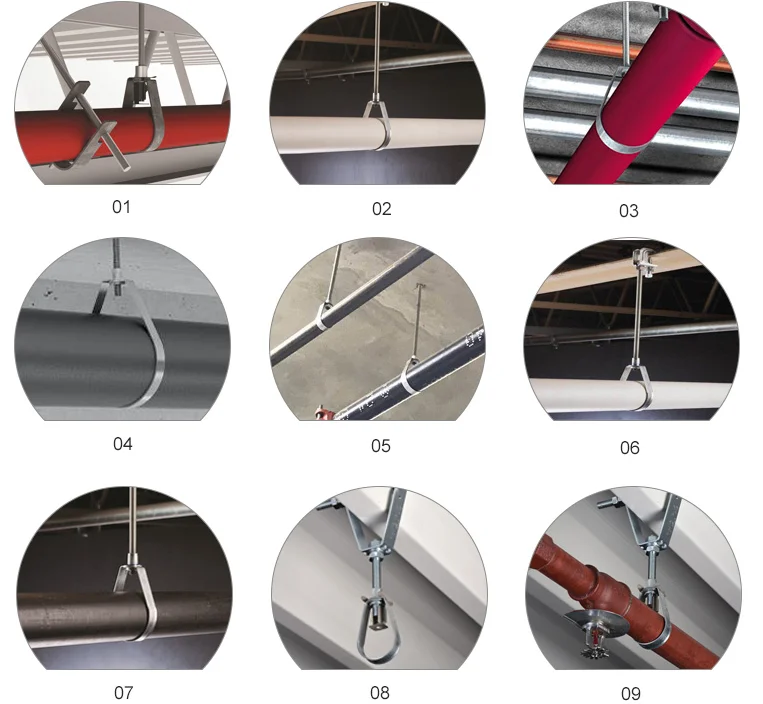 Pear Shaped Loop Hanger Pipe Fitting Swivel Galvanized Hinged Band Pipe ...