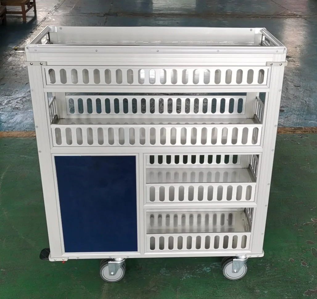 Railway Aluminum Train Food Meal Service Trolley - Makanan Di Kereta