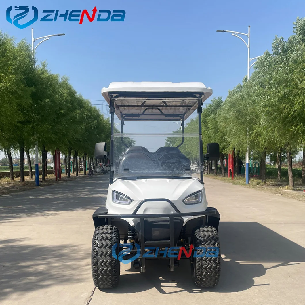 Zhenda White 6-seater Golf Cart/fashionable Classic Tourist Car/low ...