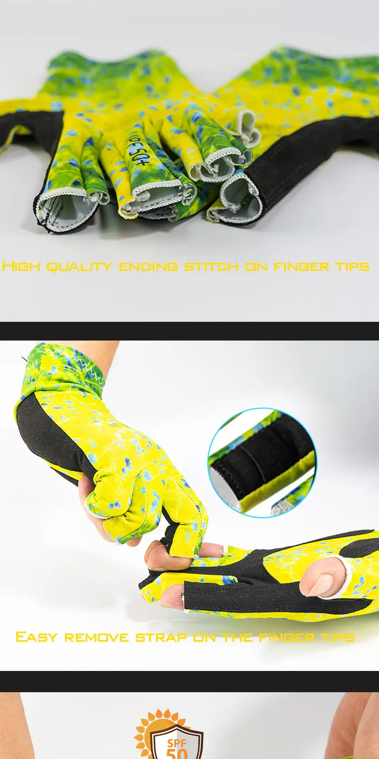 Custom Made UPF 50+ SPF 50+ UV Sun Protection Gloves