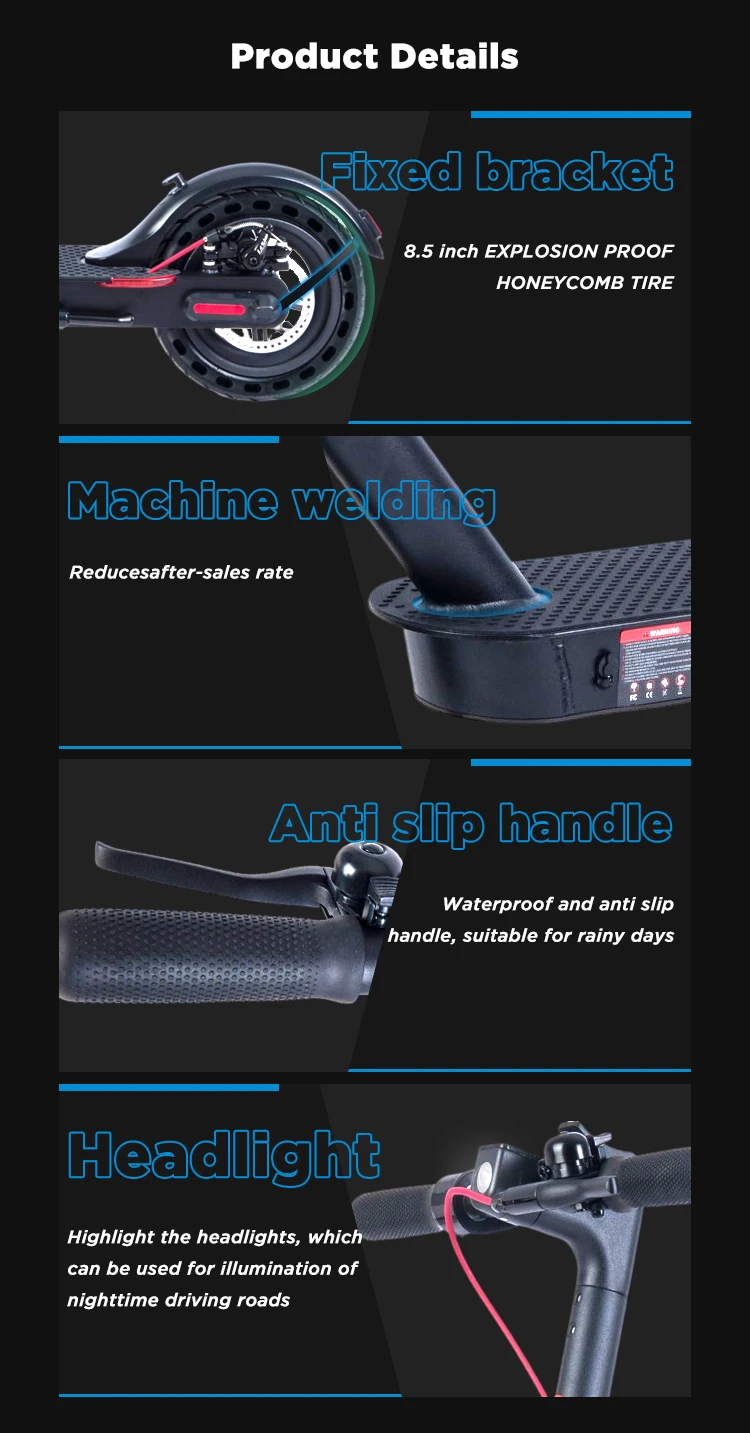 Kepow E9pro Foldable Electric Scooters - 8.5 Inch Tire