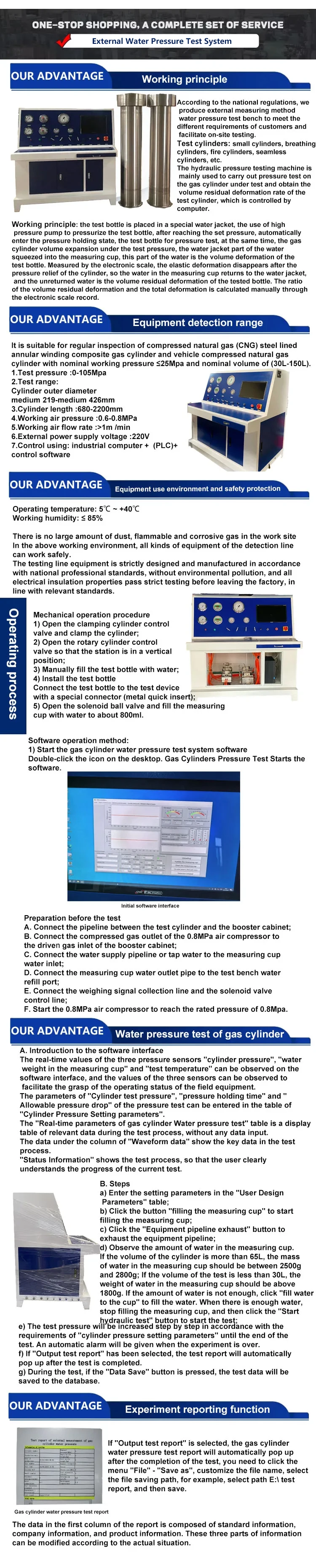 Industrial Gas Cylinder Hydrostatic Pressure Testing Machine Using ...