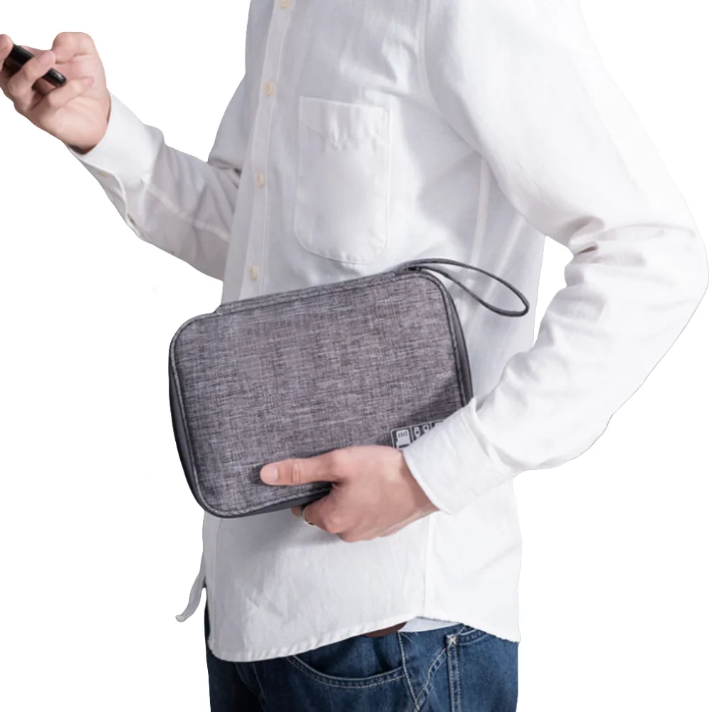 Hot Sale Waterproof Slim Nylon Cable Organizer Bag Electronic ...