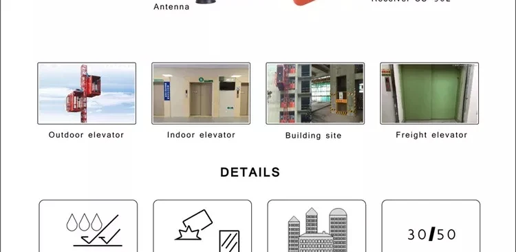 Long Range Elevator Floor Calling System for Construction