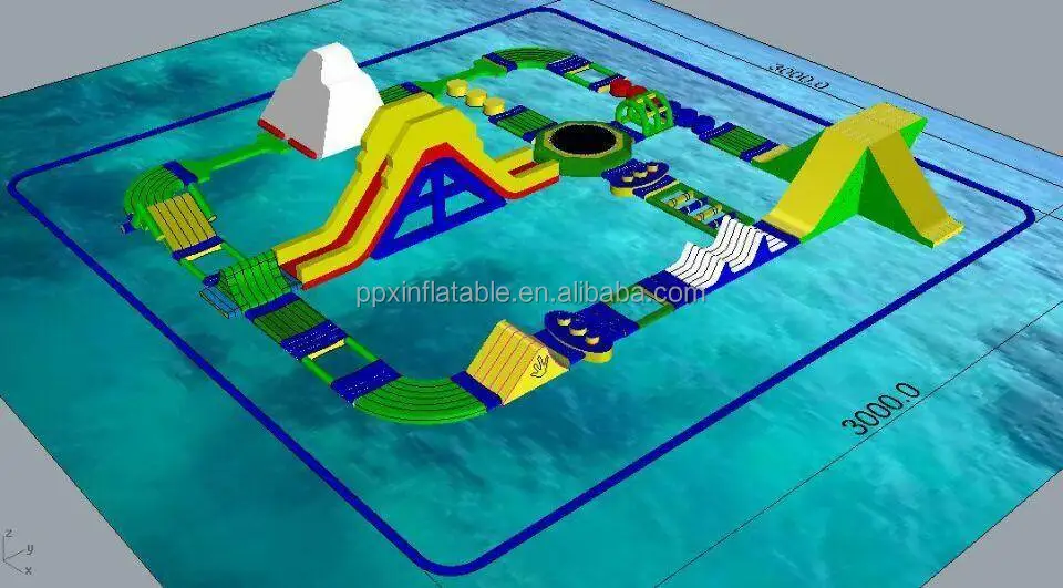 Commercial Floating Toys Inflatable Water Park Beach Waterpark for ...
