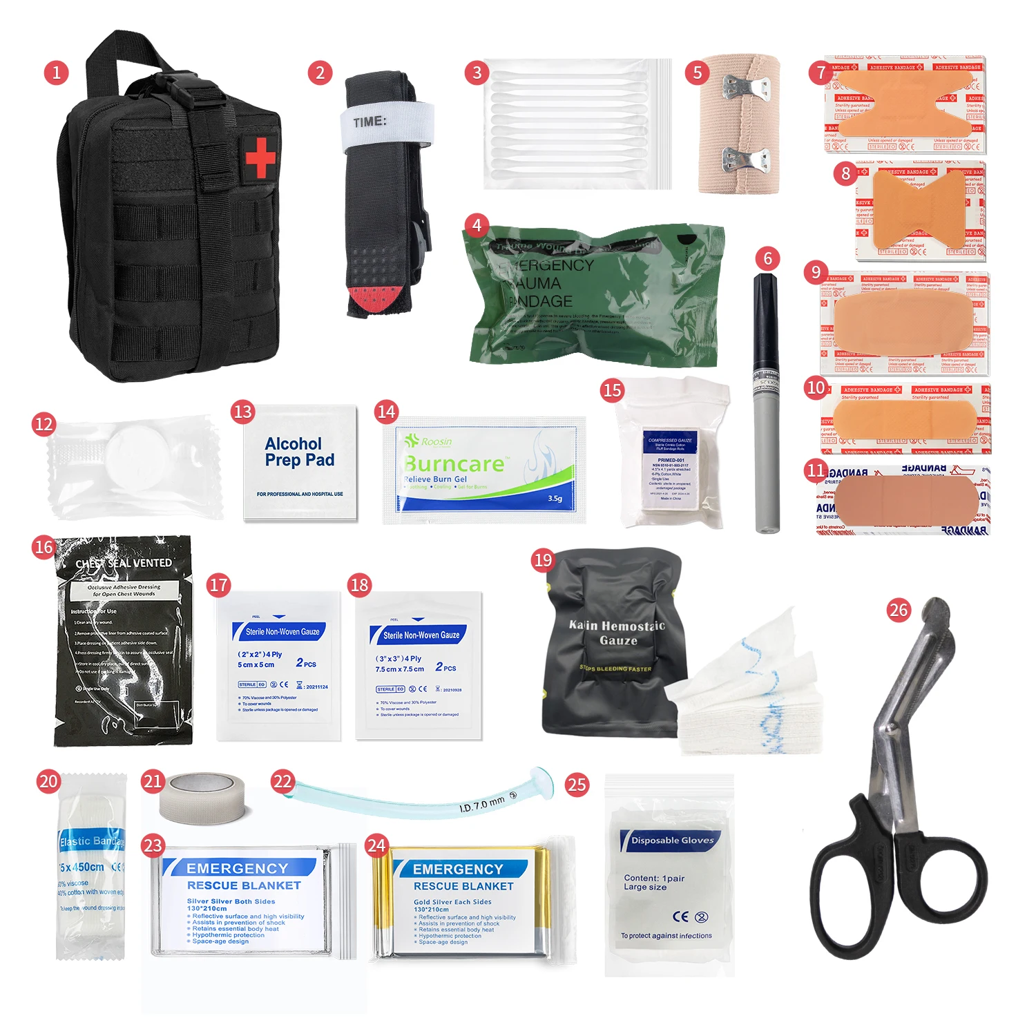 Custom Logo Professional Tactical First Ifak Trauma Kit Medical ...