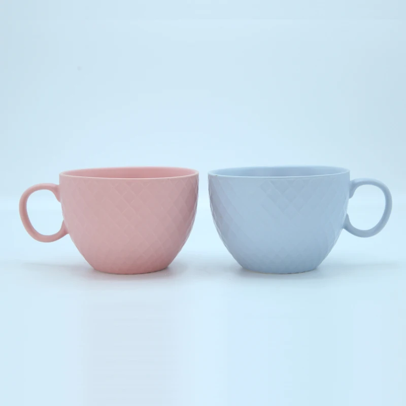 Wholesale Best-selling New-style 450ml-580ml Round Ceramic Portable Large Soup Mug With Handle ...