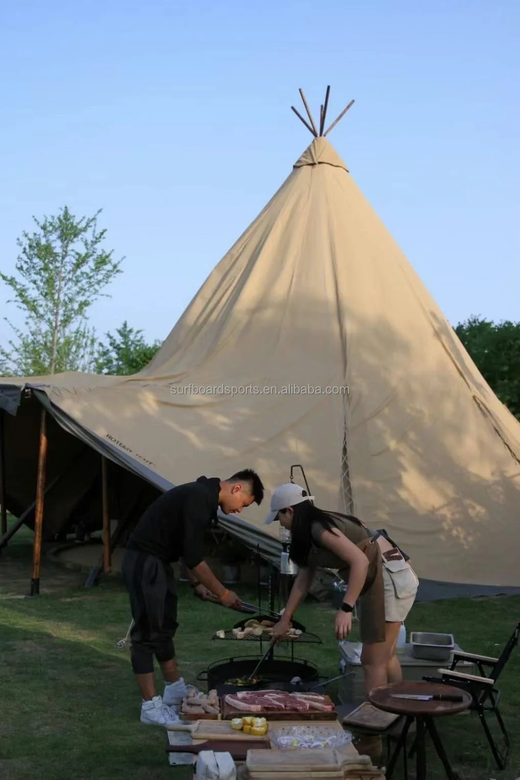 Teepee Tent Glamping - Perfect for Wedding and Party Events