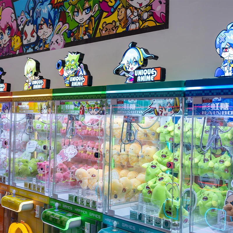 Rainbow Sugar Arcade Claw Dolls Vending Cheap Dolls Catcher Games ...