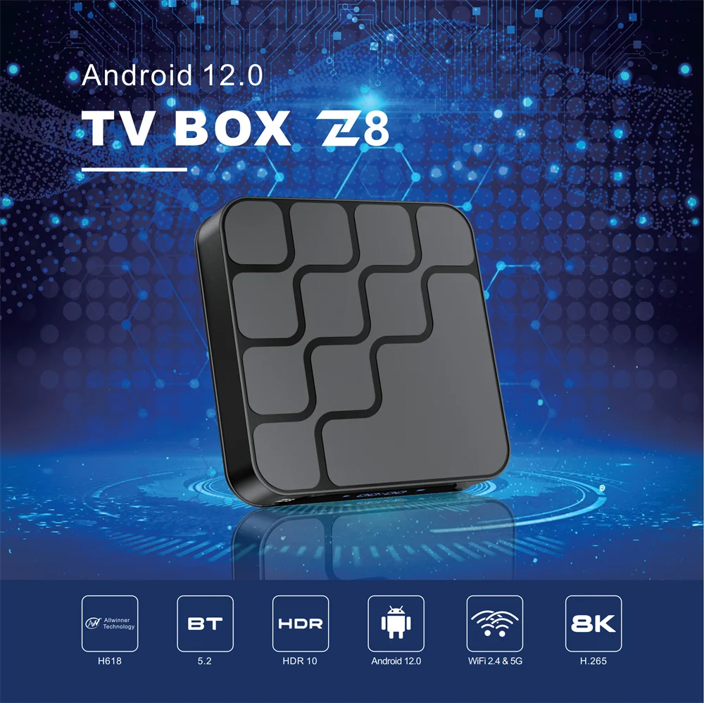 2023 Tv Box Android 12 Z8 Atv H618 With Bt Voice Remote Control 5g Wifi ...