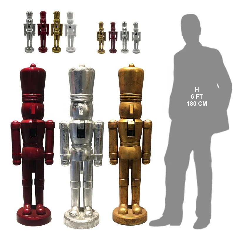 Giant Christmas Nutcracker Resin - Perfect Outdoor Decor