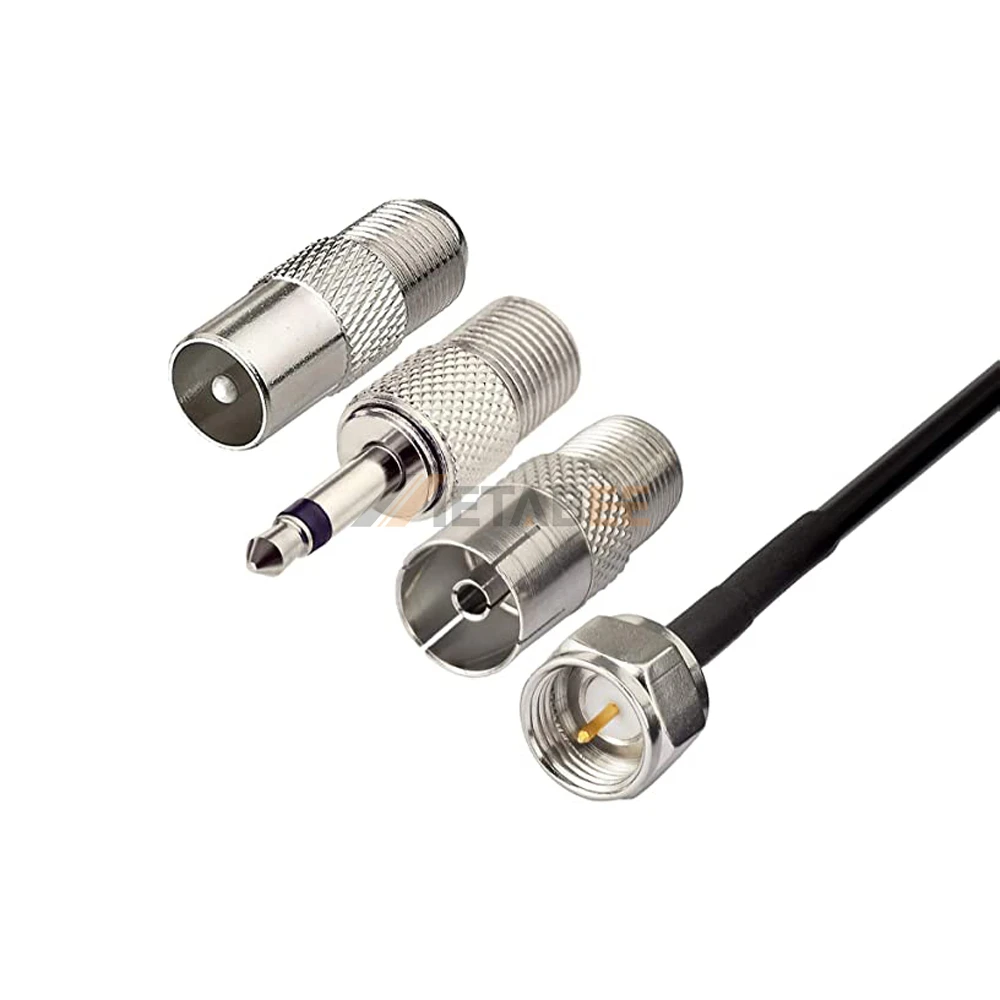 Fm Radio Folded Dipole Antenna,75 Ohm Rf F - Type,3m Rg174 Cable,For ...