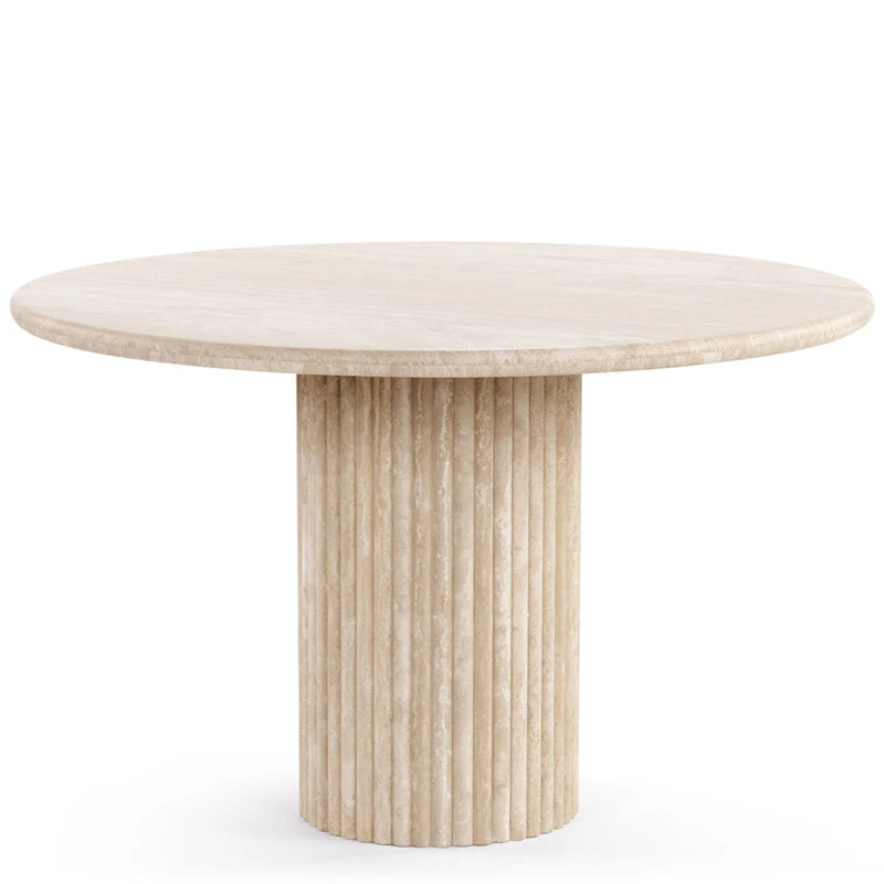 Commercial Restaurant Dining Table Solid Color High-End Center Marble ...