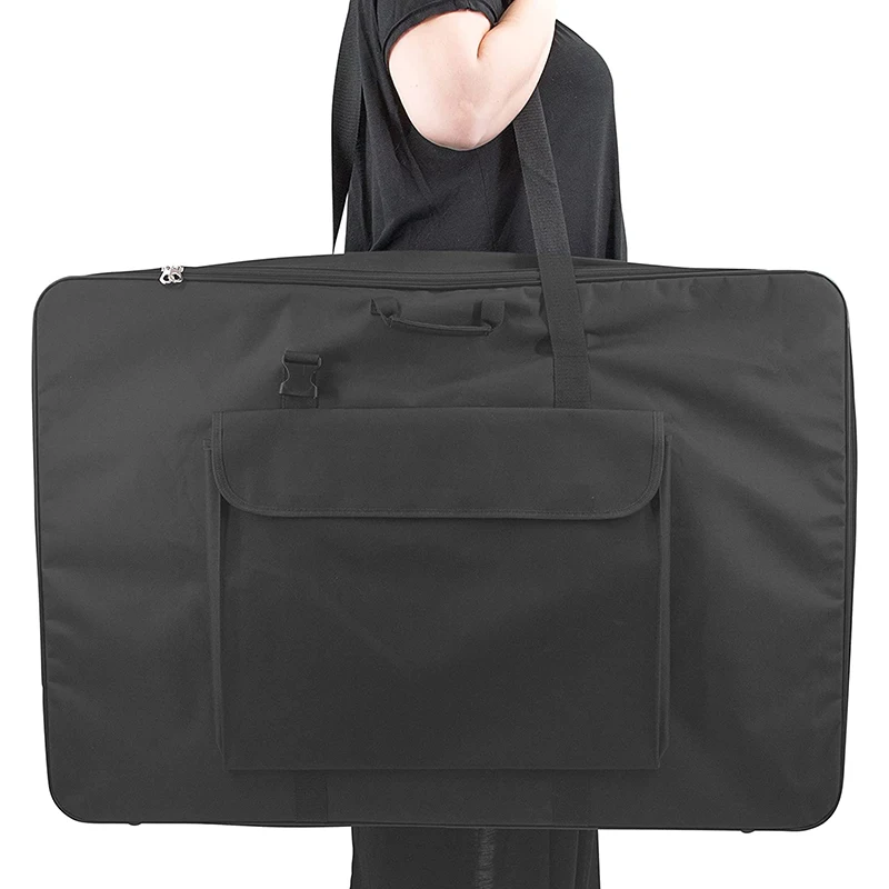 Black Large Size Nylon Shoulder Art Portfolio Tote Poster Board Storage ...