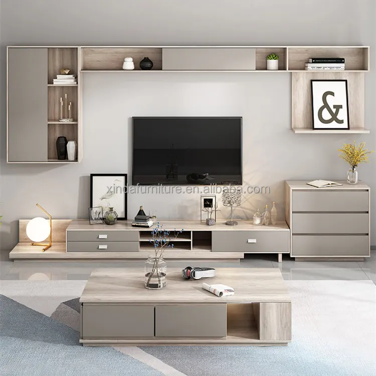 Modern Wooden Console Bench Tall Console Cabinet Office Tv Stand Wall ...