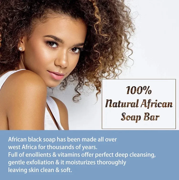 100% Natural Organic Moroccan Black Soap Whitening Raw African Black ...
