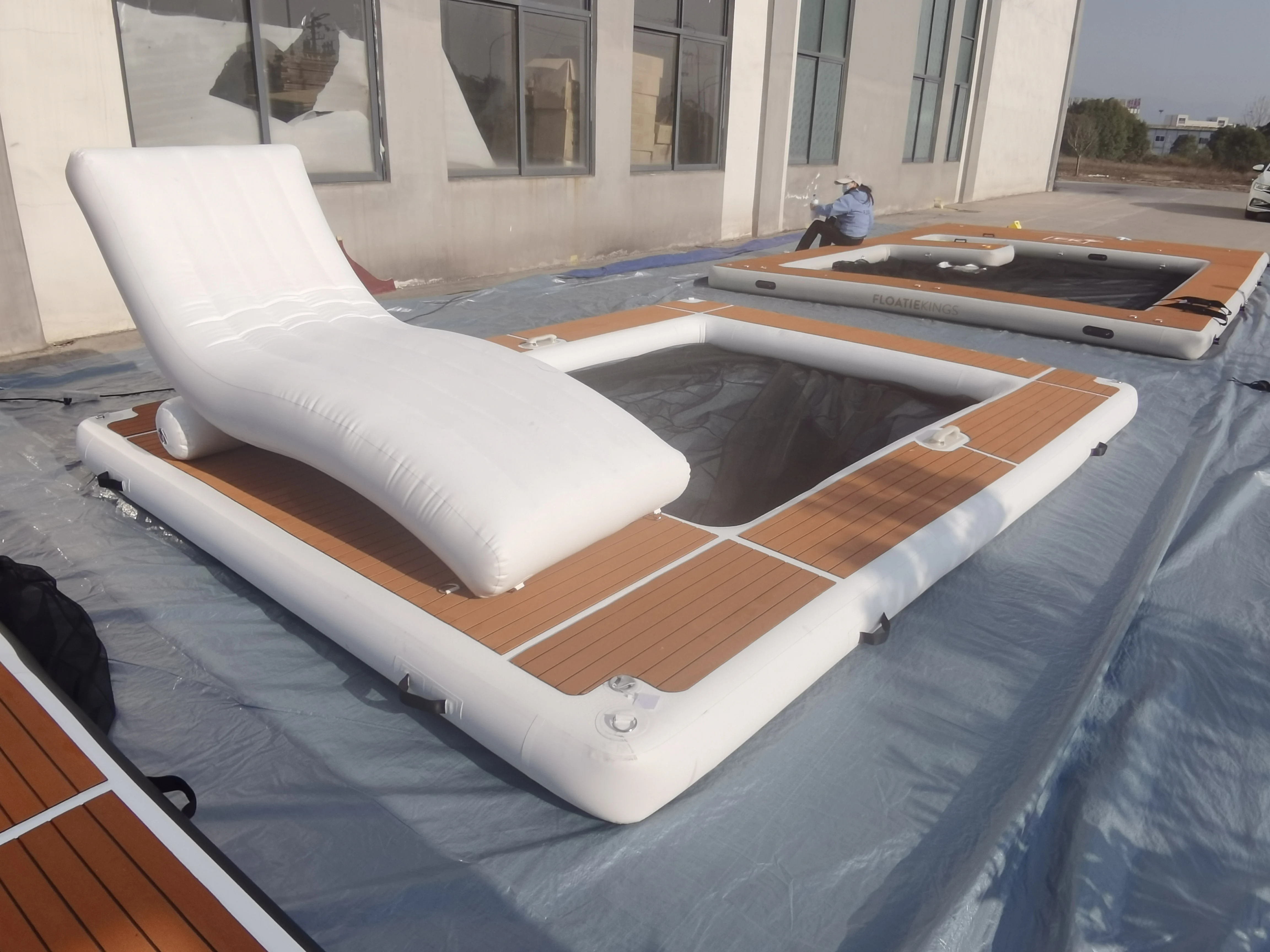 Inflatable Floating Dock Swimming Platform Raft Large Floating air ...