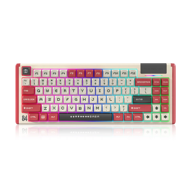 Dustsilver 84 Keys Pbt Doubleshot Keycaps Kda Mechanical Keyboard ...
