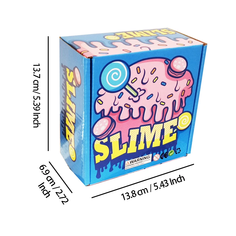 6 Pcs*60 Ml Colorful Fluffy Foam Clay Slime Diy Soft Cotton Slime ...