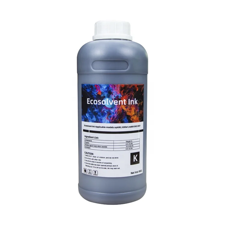 Lancelot Ecosolvent Ink Xp 600 1000ml C/m/y/k/lc/lm For Cabezal Dx5 ...