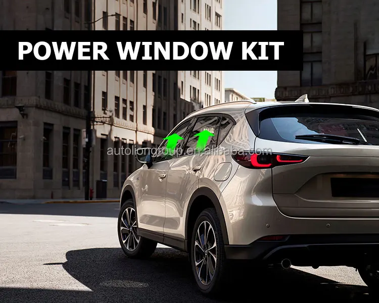 Universal Power Window Kit - 2 Doors, 12 Volts Automatic