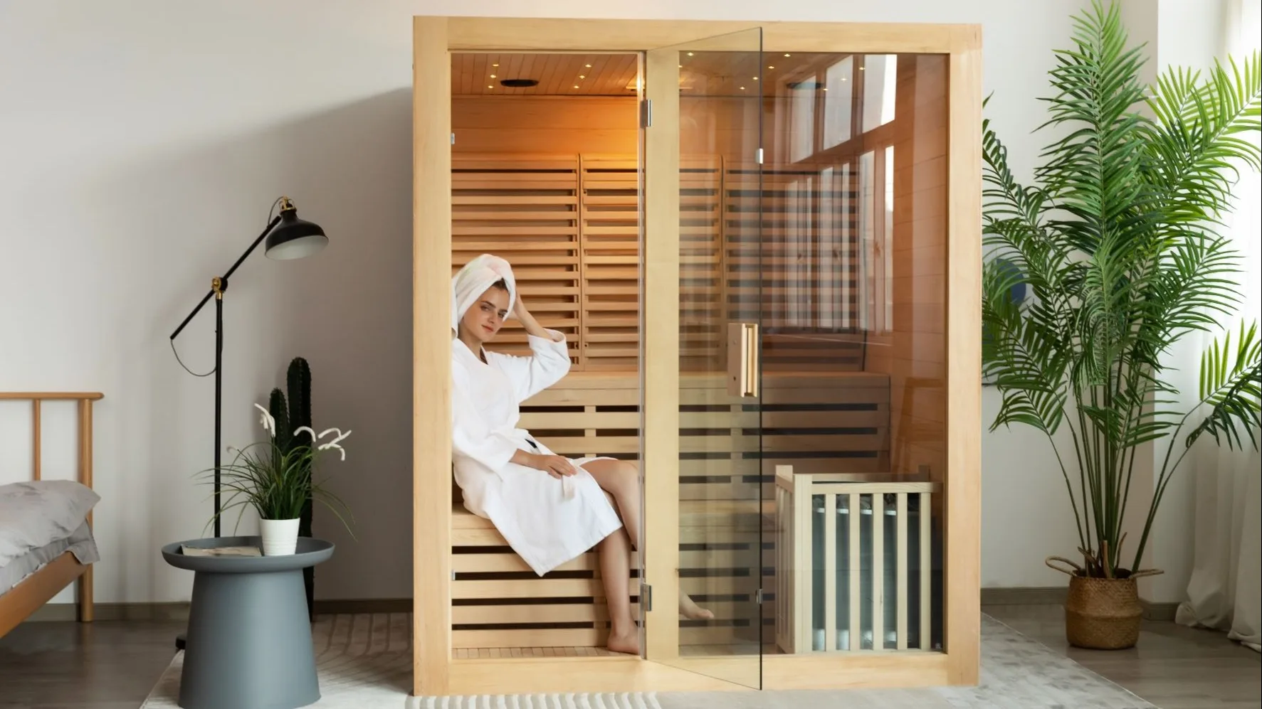 Canadian Imported Hemlock Solid Wood Home Indoor Traditional Steam ...