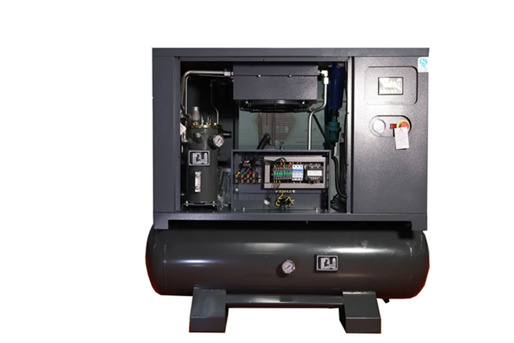 8bar Integrated Compressor ZAIV-15 380V/50HZ PMVSD 3 in 1 Screw air ...