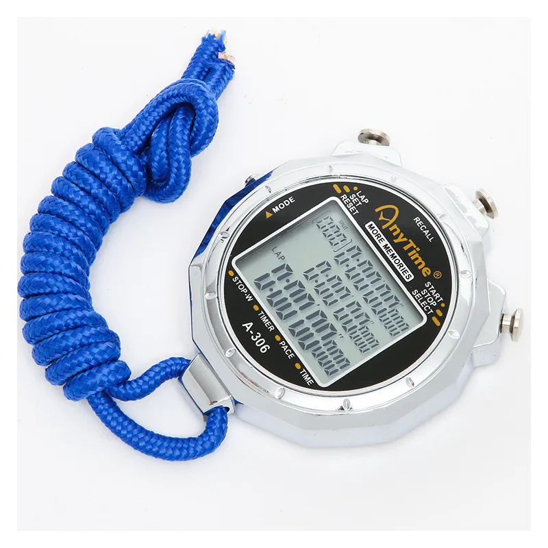 Metal case Three Rows 100 Multi-function Electronic Stopwatch Referee ...