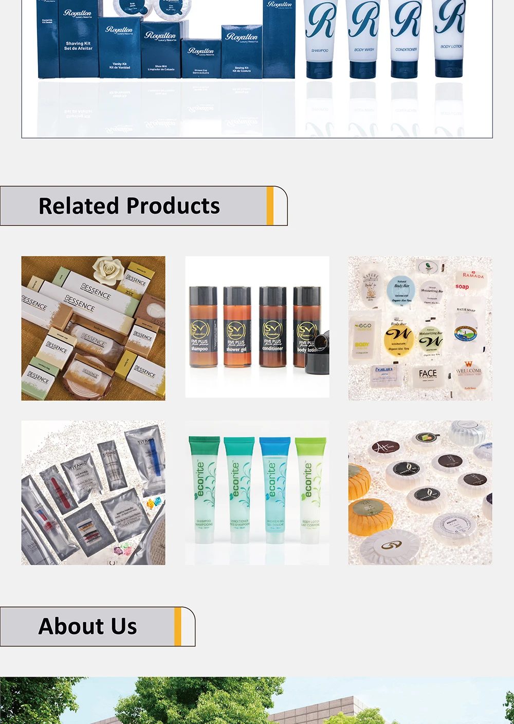 Bulk Custom Luxury Hotel Guest Amenity Kit Disposable Biodegradable 3-4 ...