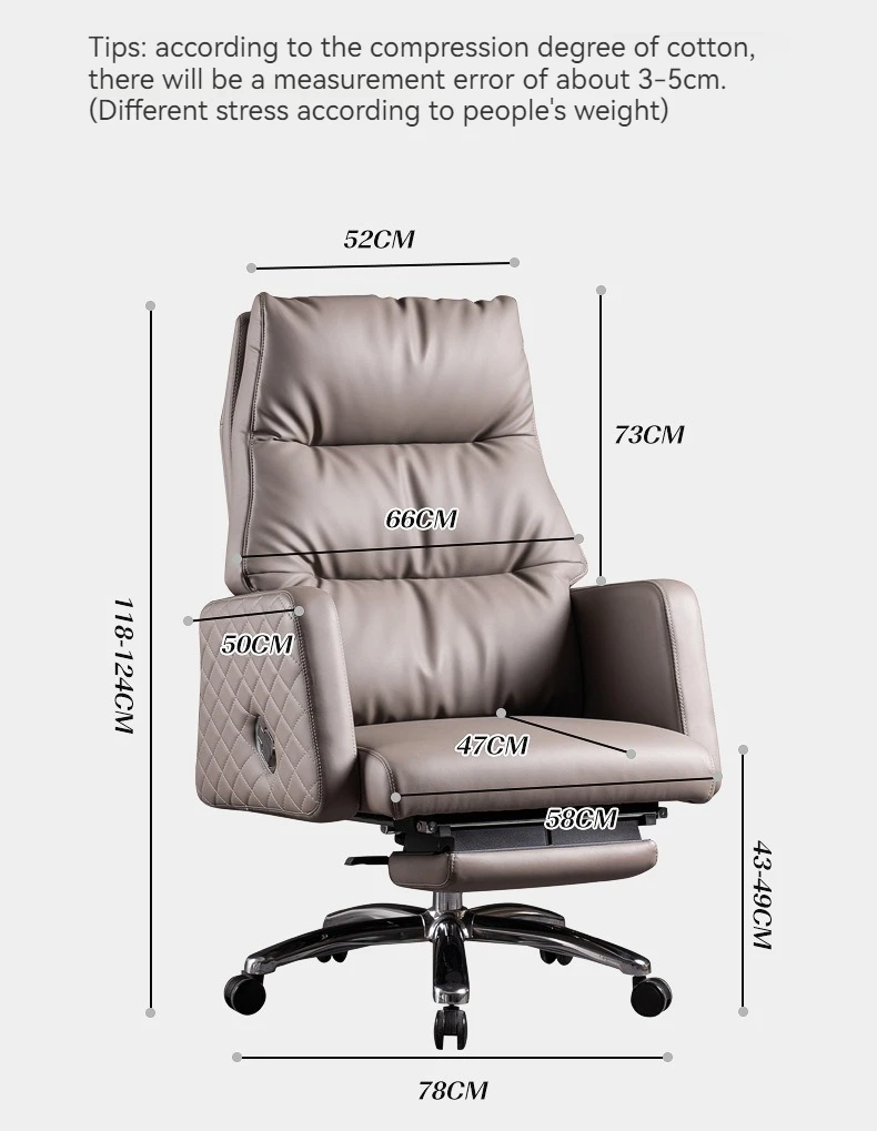 Modern Ergonomic Executive Office Chair Leather boss Chair Manager ...