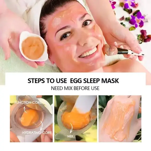 Portable Astaxanthin Disposable Egg Gel Mask Whitening Acne Jelly Smear ...