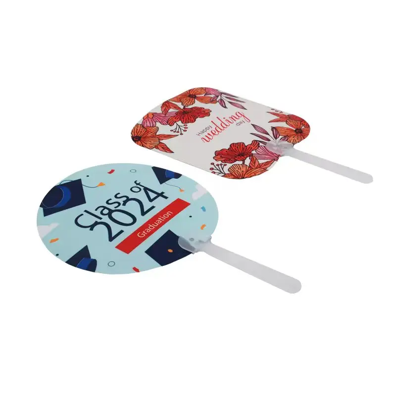 Promotional White Plain Pet Fans Blanks Sublimation Paddle Fans As Gift ...