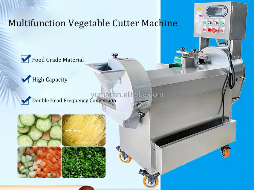 Industrial Vegetable Papaya Dicing Turmeric Cutting Machine Yam Carrot ...
