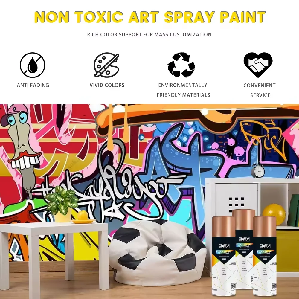 Xiangy Aerosol Fluorescent Spray Paint Color Paint - Buy Fluorescent ...