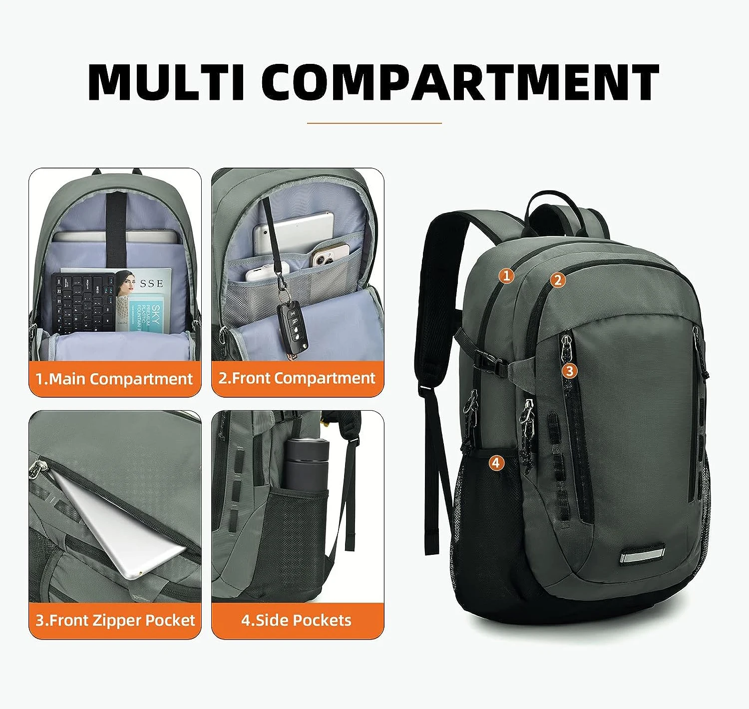 30l Travel Business Laptop Backpack 17 Inch Water-proof Laptop Backpack ...