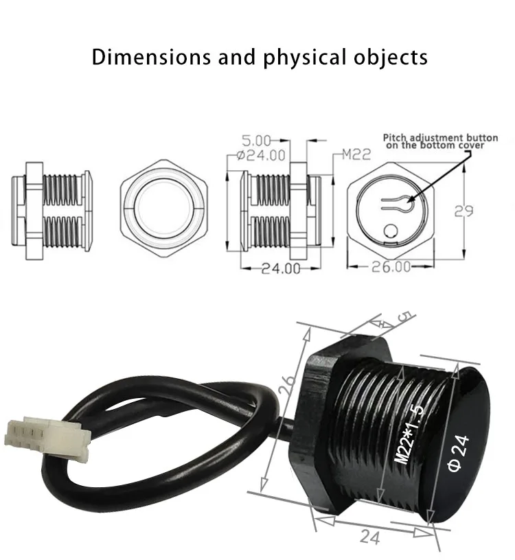 5v Dc Non-contact Voltage Infrared Proximity Sensor For Touchless ...
