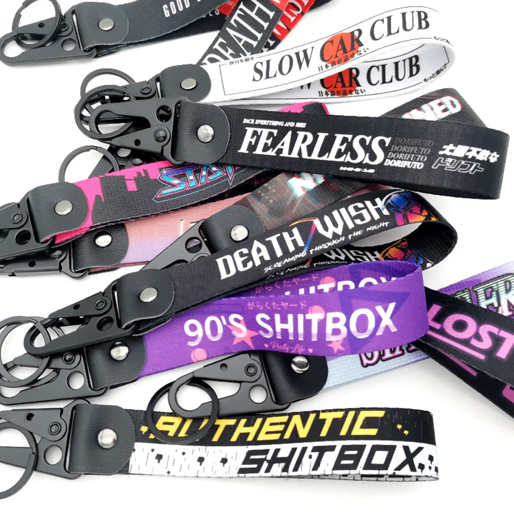Jdm Racing Wrist Palm Lanyard Car Keychain Lanyard Hanging Strap With ...