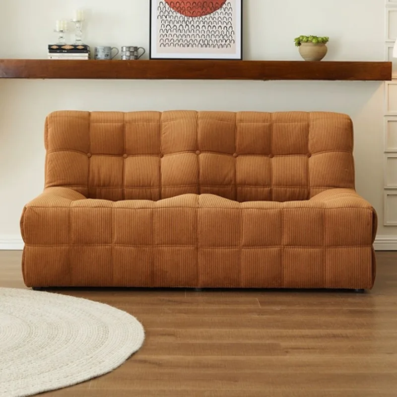 Small Modular Corner Sofa Set Tufted Sponge-Filled Sofa in Box for ...