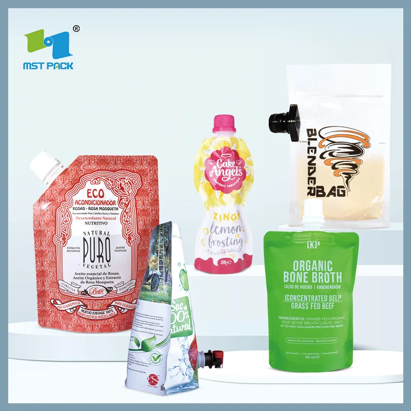 Laminated Plastic Drink Pouch /liquid Spout Pouch Packaging Bags ...
